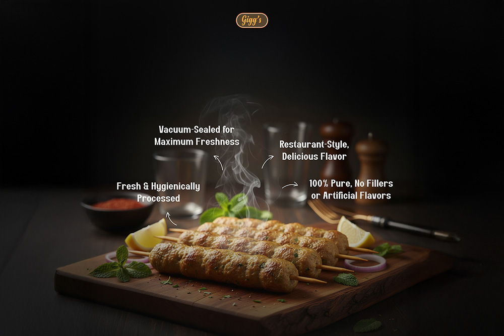 Chicken Seekh Kebab - Gigg's Meat
